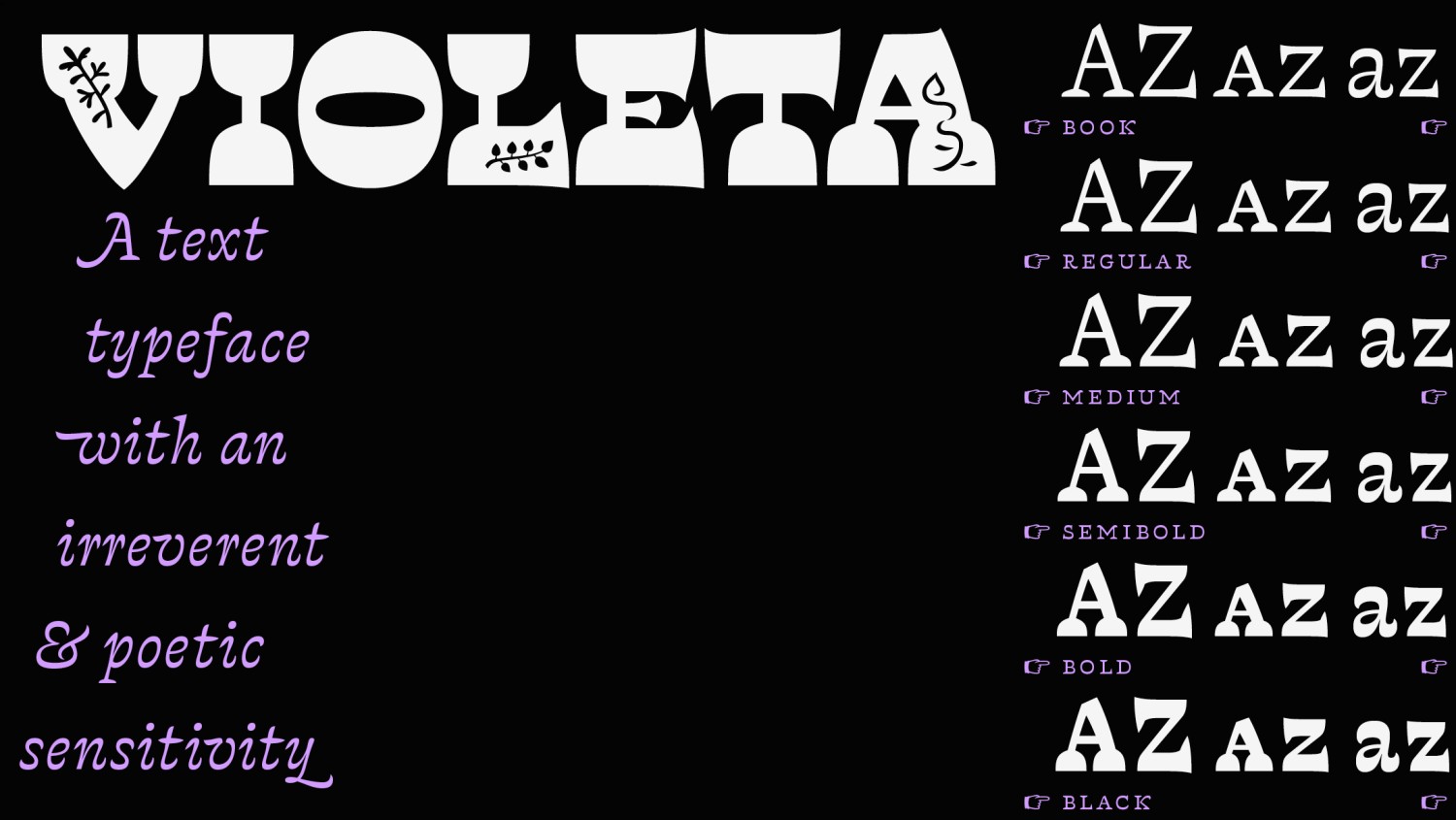 Violeta | Quintana-Font foundry & typographic design studio